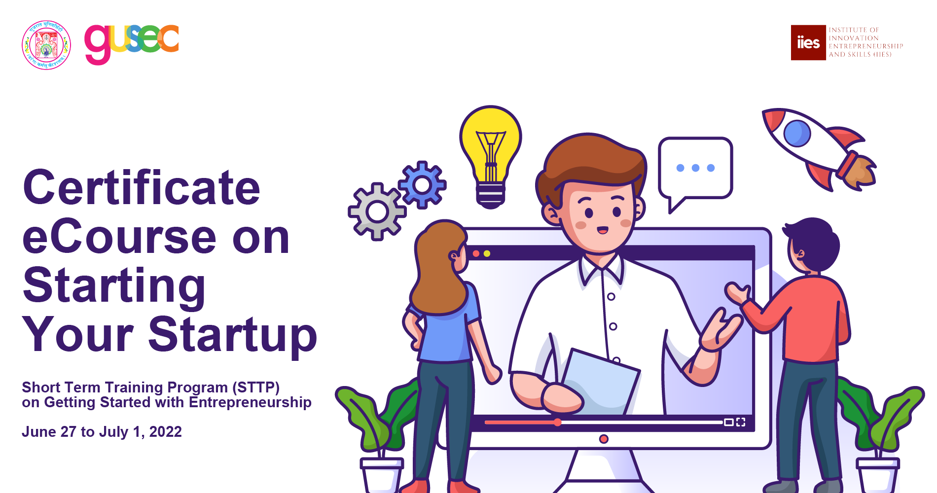 Certificate eCourse on Starting Your Startup - GUSEC